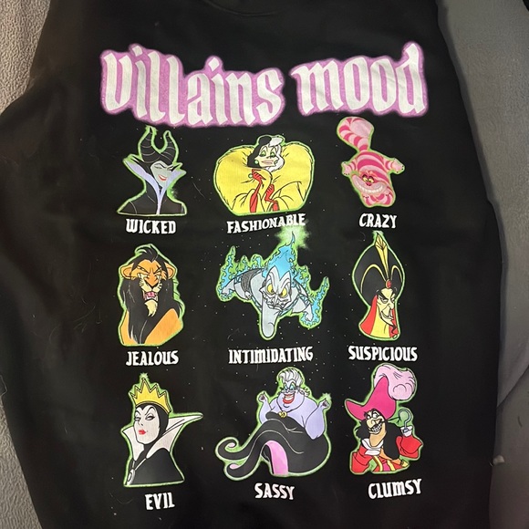 Disney | Jackets & Coats | Disney Villains Crew Neck | Poshmark